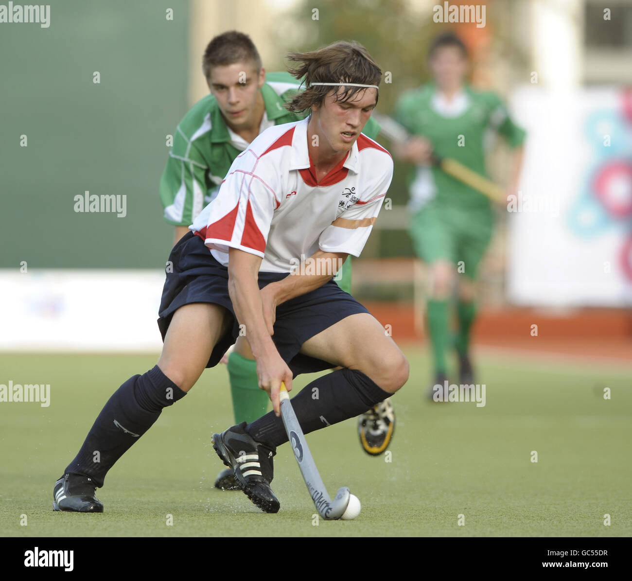 England's Simon Faulkner (front) in action against Ulster Stock Photo ...