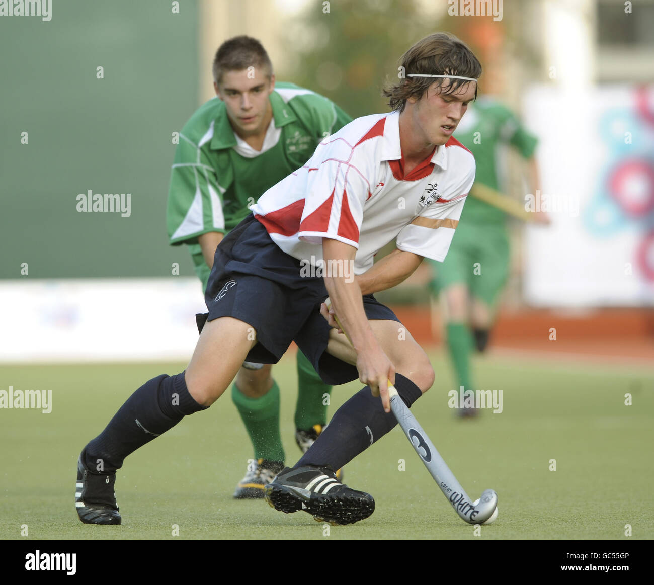 England's Simon Faulkner (front) in action against Ulster Stock Photo ...
