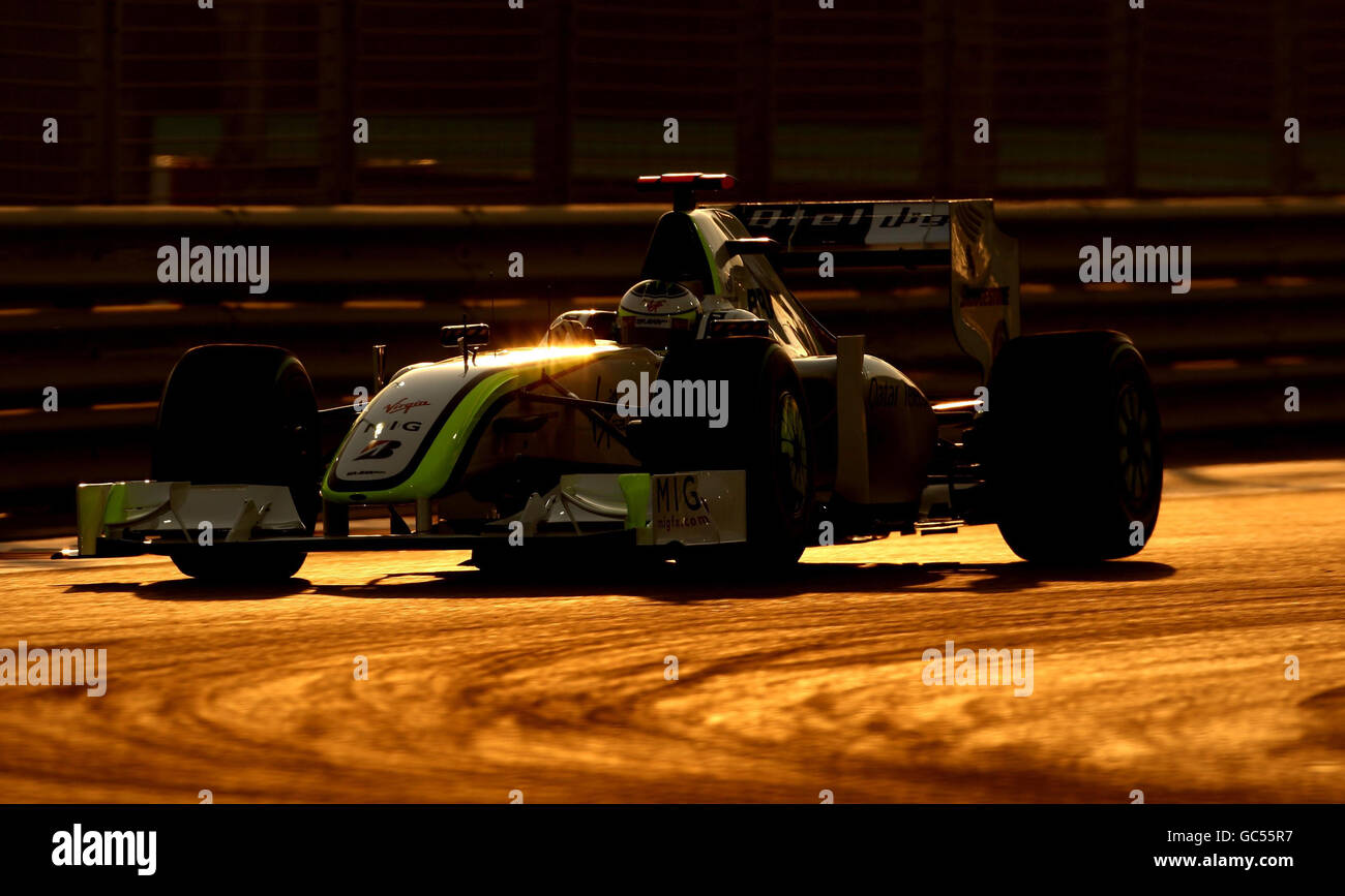 Brawn GP driver Jenson Button during Qualifying for the Abu Dhabi Grand ...