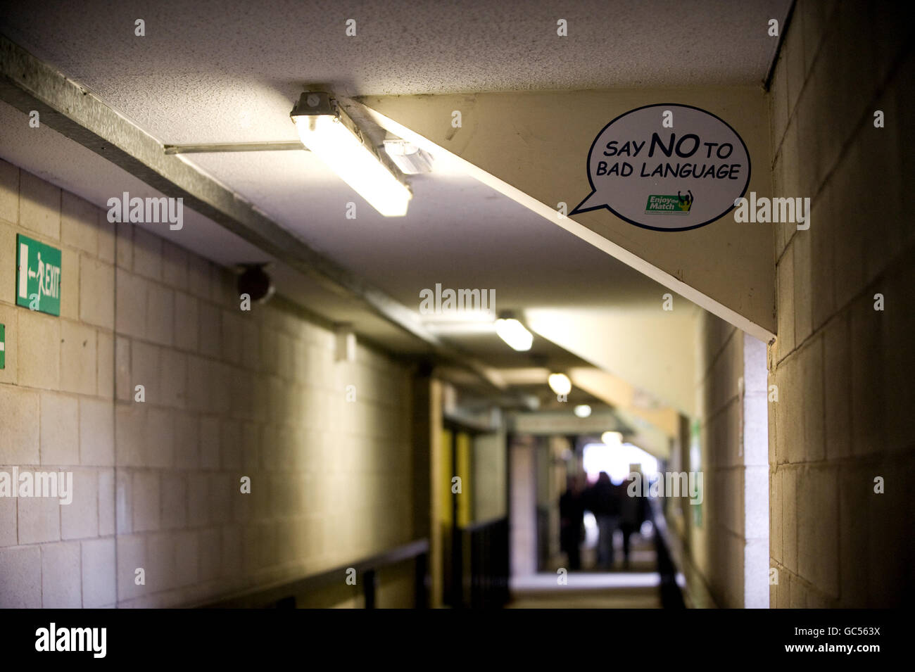 Say no to bad language sign at meadow lane hi-res stock photography and ...