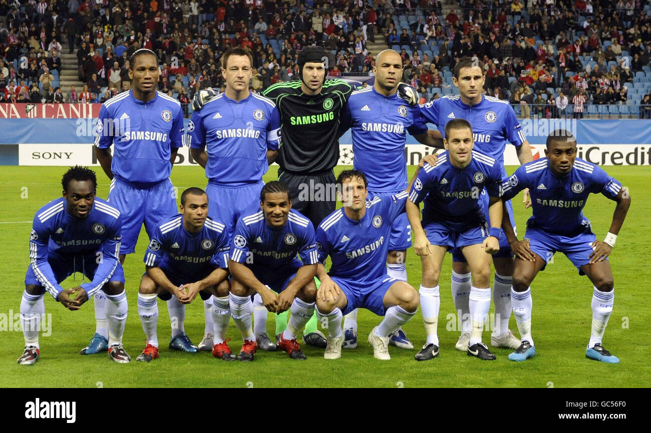 Chelsea players left to right frank lampard hi-res stock photography ...