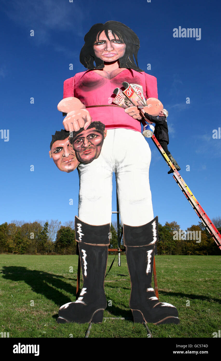 Edenbridge Bonfire Society Celebrity Guy - Jordan Stock Photo - Alamy