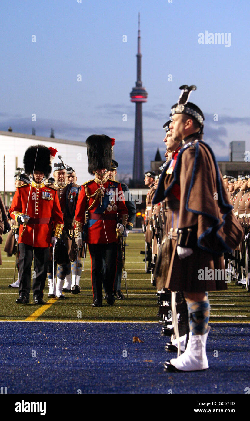 Presenting new colours to the toronto scottish regiment hi-res stock ...