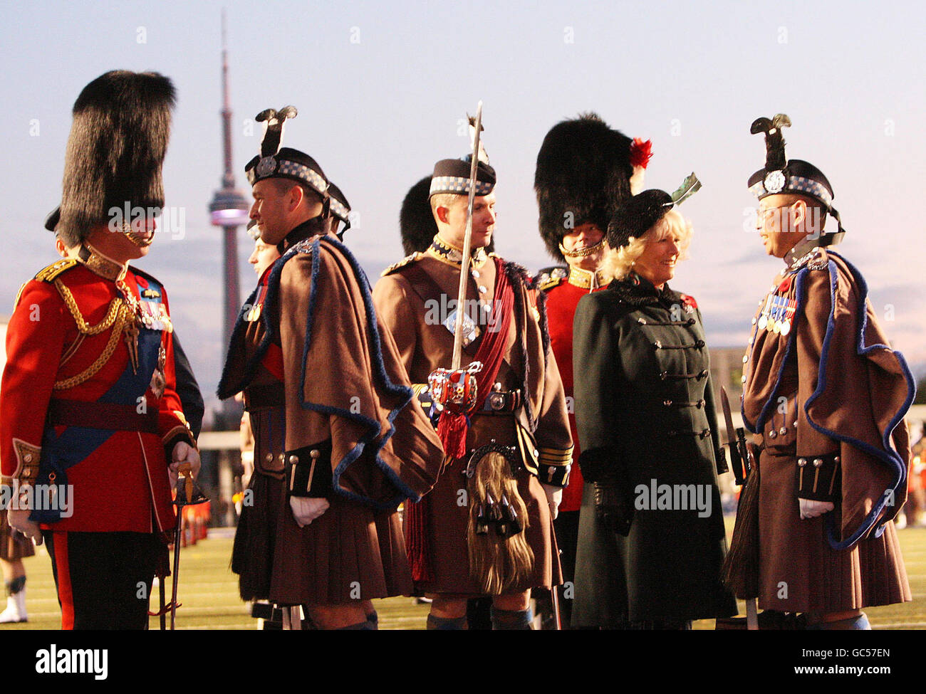The Duchess of Cornwall pictured at the Varsity Stadium in Toronto ...