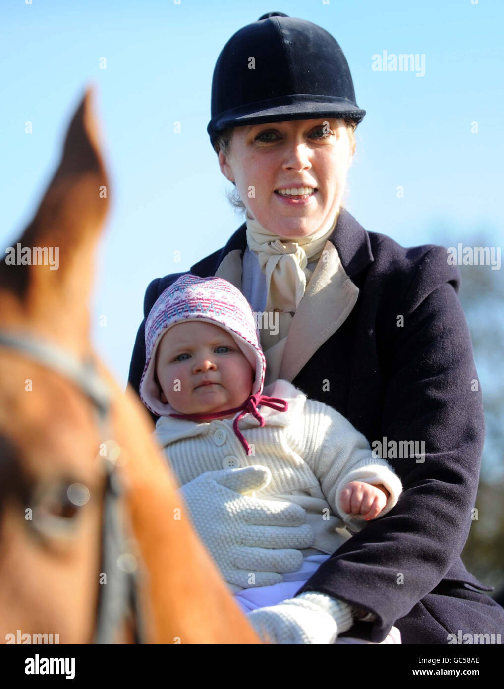 Venetia Walker and ten month old daughter Katinka from Pinkney, North ...
