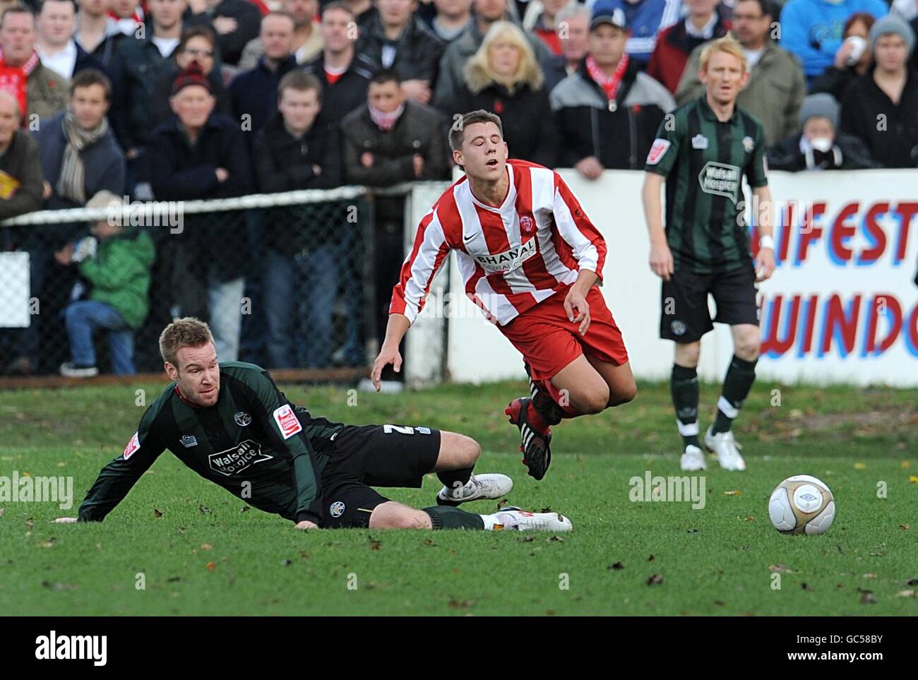 Walsalls rhys weston brings down stourbridges ben billingham hi-res ...