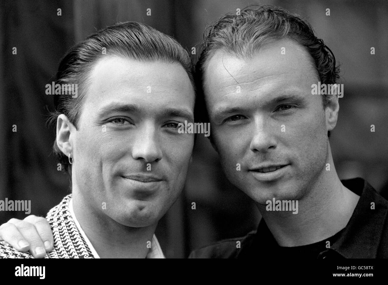 Gary kemp martin kemp krays Black and White Stock Photos & Images - Alamy