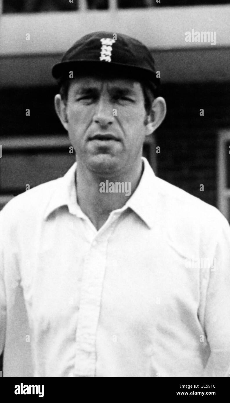 Cricket. Portrait of Brian Luckhurst (The England Player Stock Photo ...