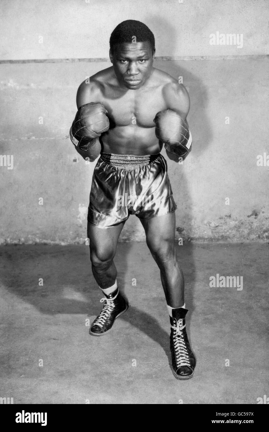 Boxing - Dick Tiger. Nigerian Dick Tiger, holder of the British Empire ...