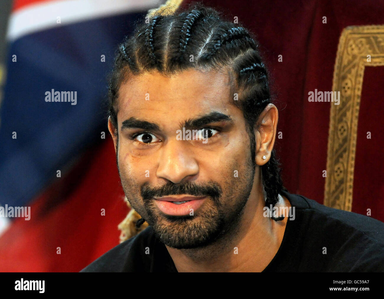 World Heavyweight Champion David Haye speaks during a Press Conference ...