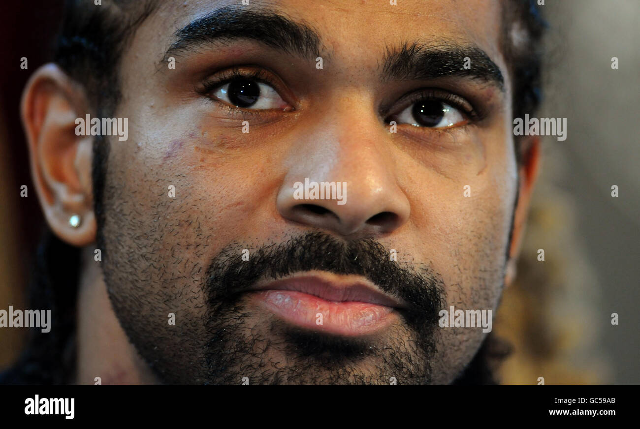 World Heavyweight Champion David Haye speaks during a Press Conference ...
