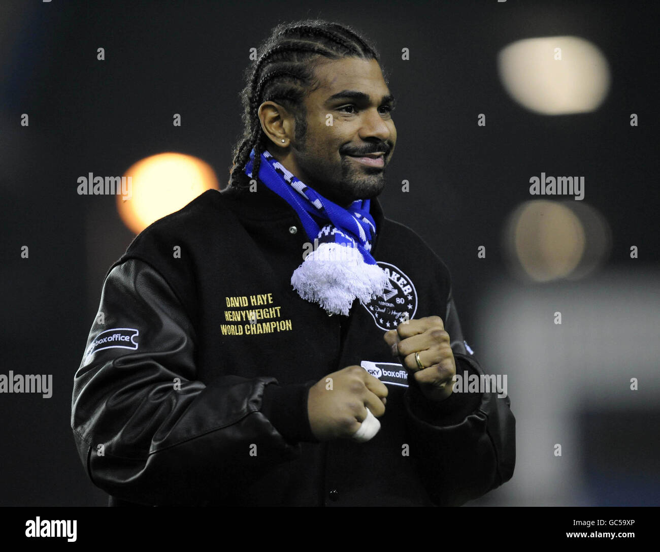World Heavyweight Boxing Champion David Haye during the First Round FA ...