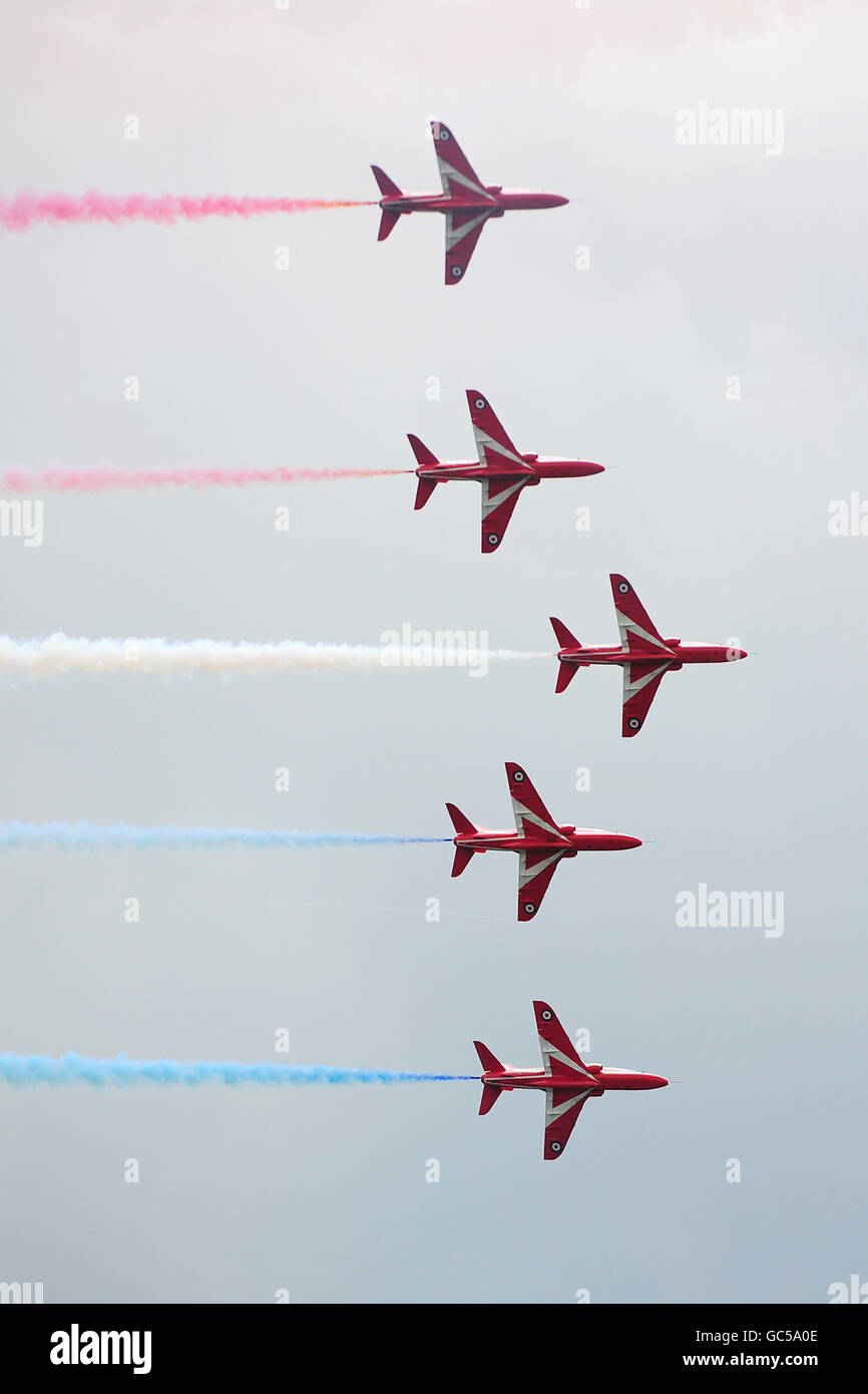 Red arrows at the santander british grand prix at silverstone hi-res ...