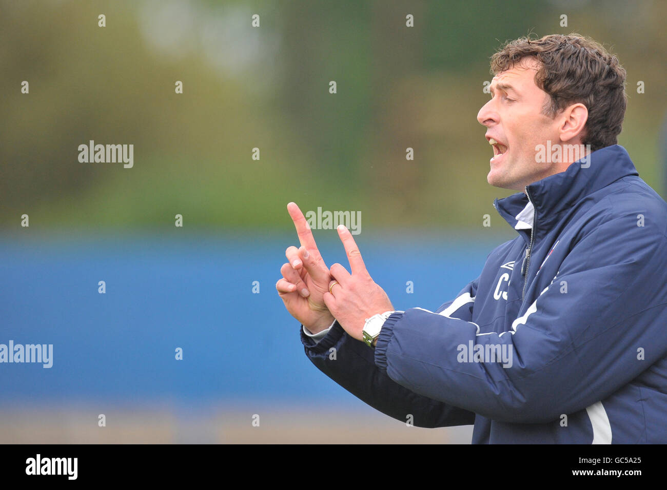 Angry football manager hi-res stock photography and images - Alamy