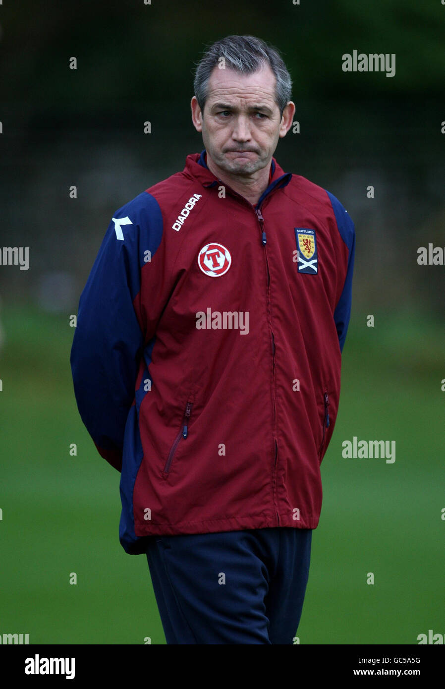 Scotland manager George Burley during a training session at Bristol ...