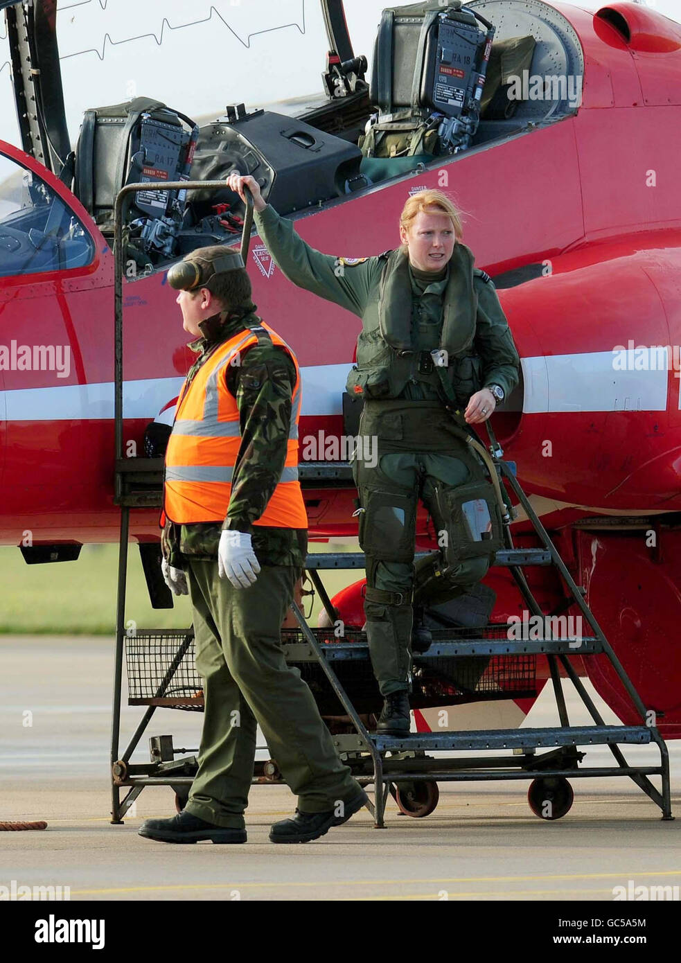 Flight Lieutenant Kirsty Moore, the first woman pilot to join the Red ...