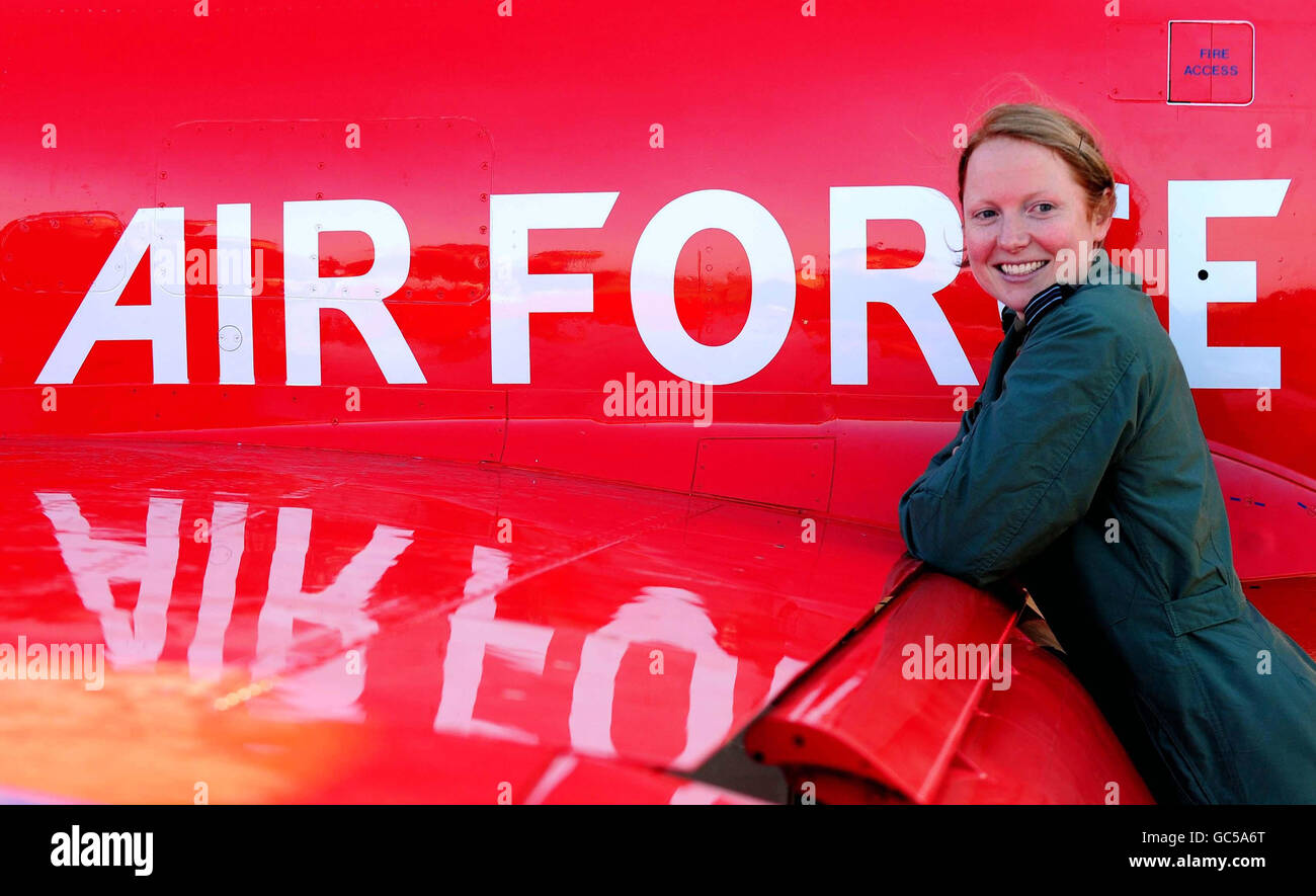 Flight Lieutenant Kirsty Moore, the first woman pilot to join the Red ...