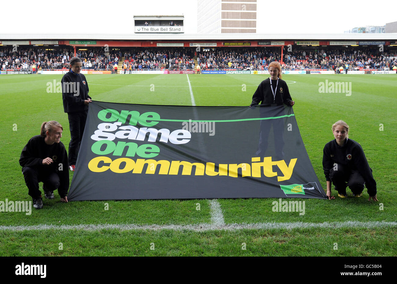 The one game one community banner is shown the game hi-res stock ...