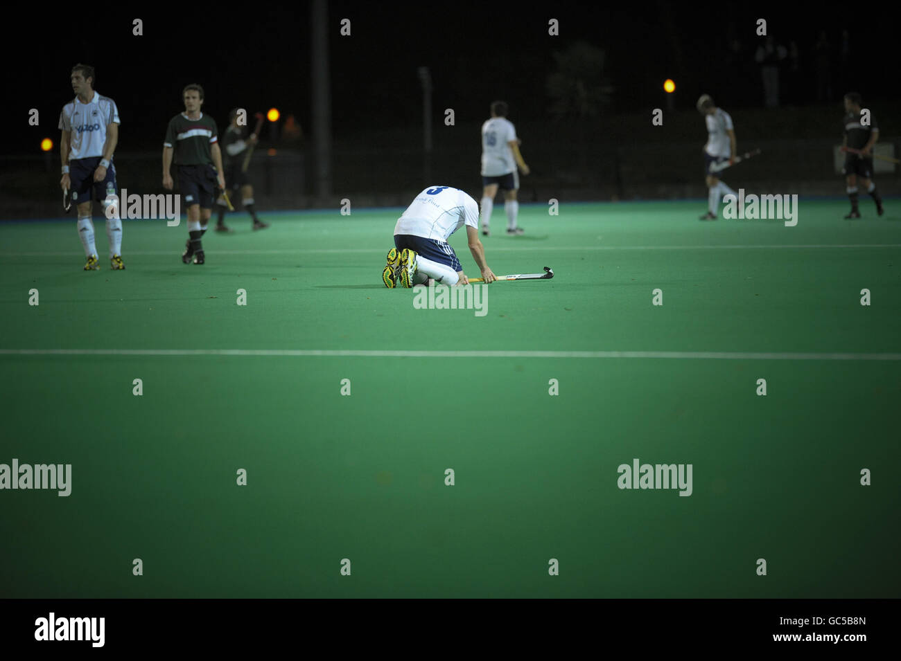 East Grinstead's Mark Pearn is dejected at the final whistle after ...