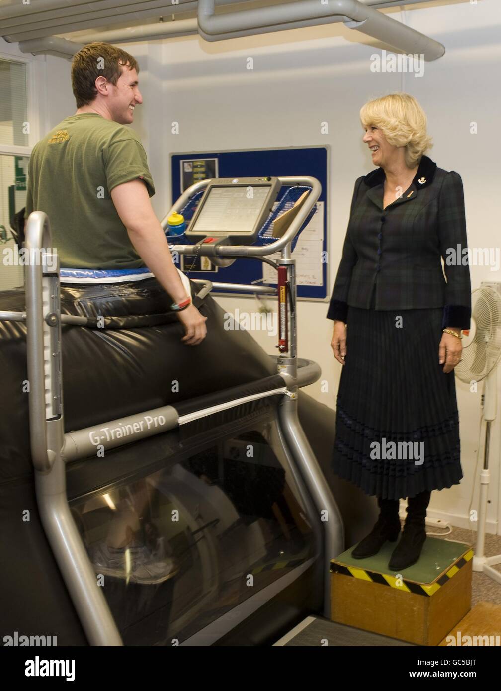 The Duchess of Cornwall meets Lance Corporal Stuart Glover on a Nasa ...
