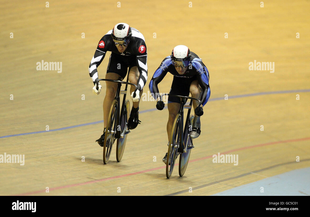 Jason Kenny (right) beats Matt Crampton in their semi final in the Open ...