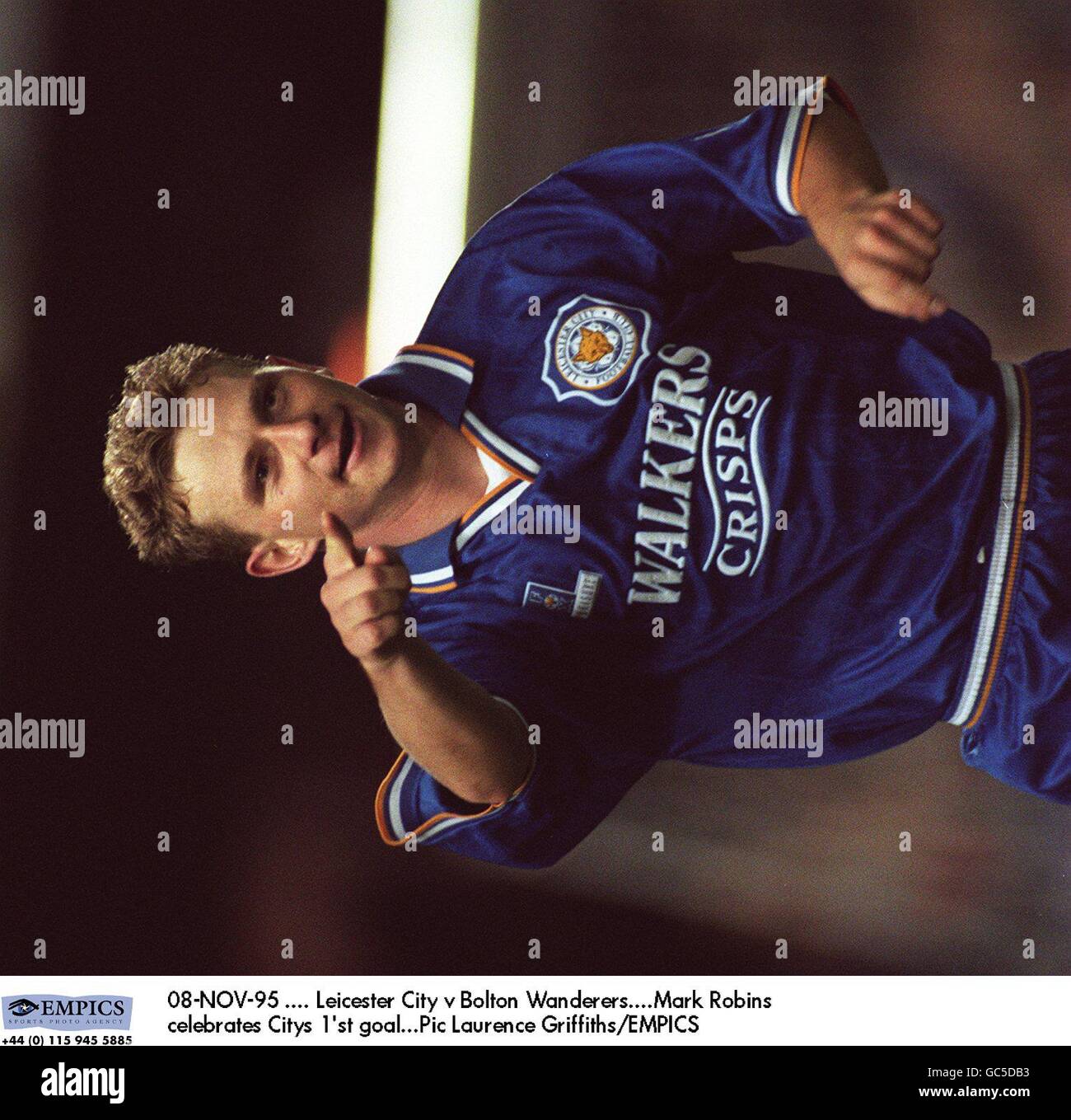 Leicester city bolton wanderers mark robins celebrates citys 1st goal ...