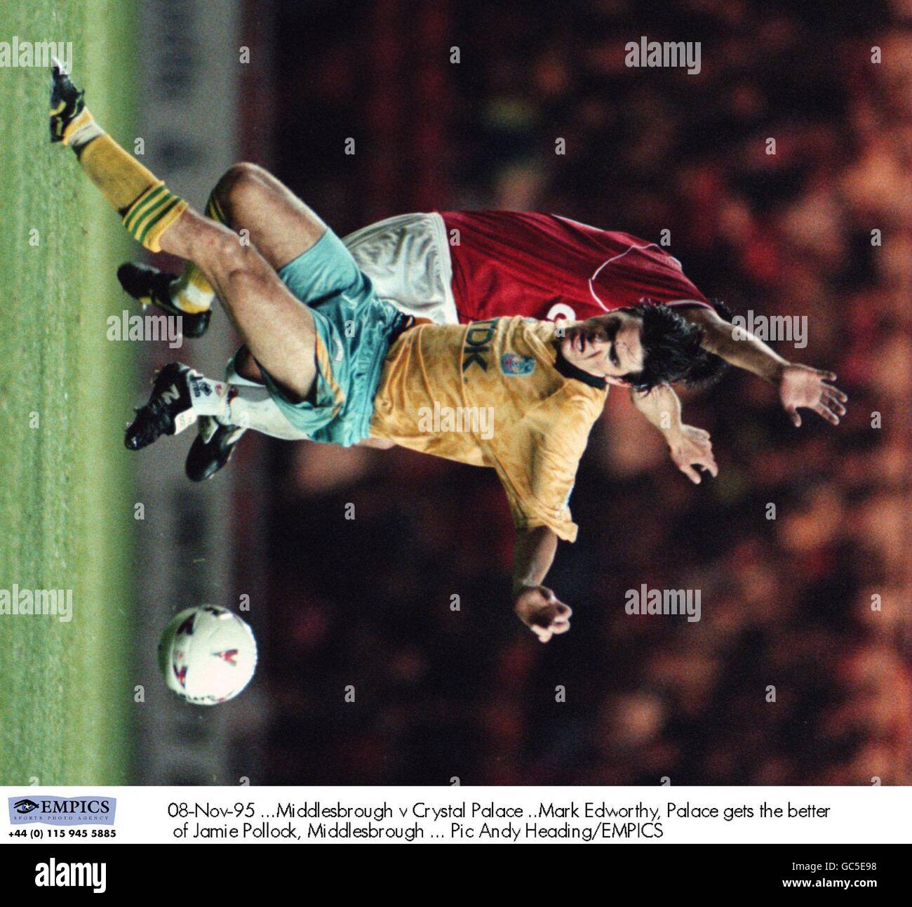 Palace gets the better of jamie pollock hi-res stock photography and ...