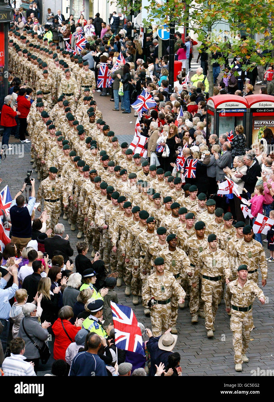 2nd Battalion The Rifles (2 Rifles) parade Stock Photo - Alamy