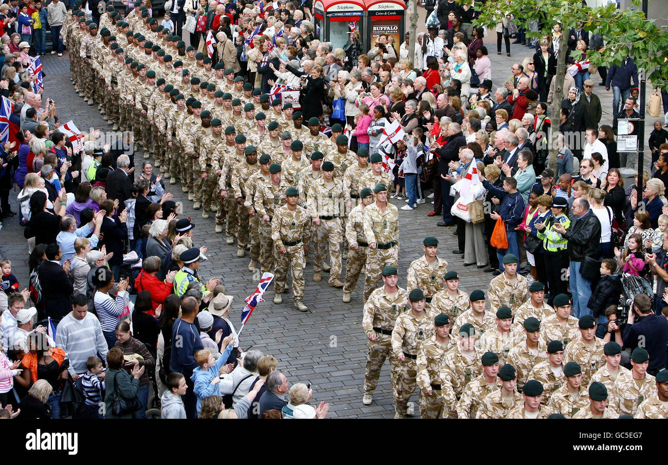 2nd Battalion The Rifles (2 Rifles) parade Stock Photo - Alamy