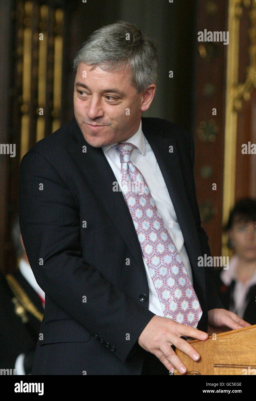 John bercow during her visit to the palace of westminster hi-res stock ...
