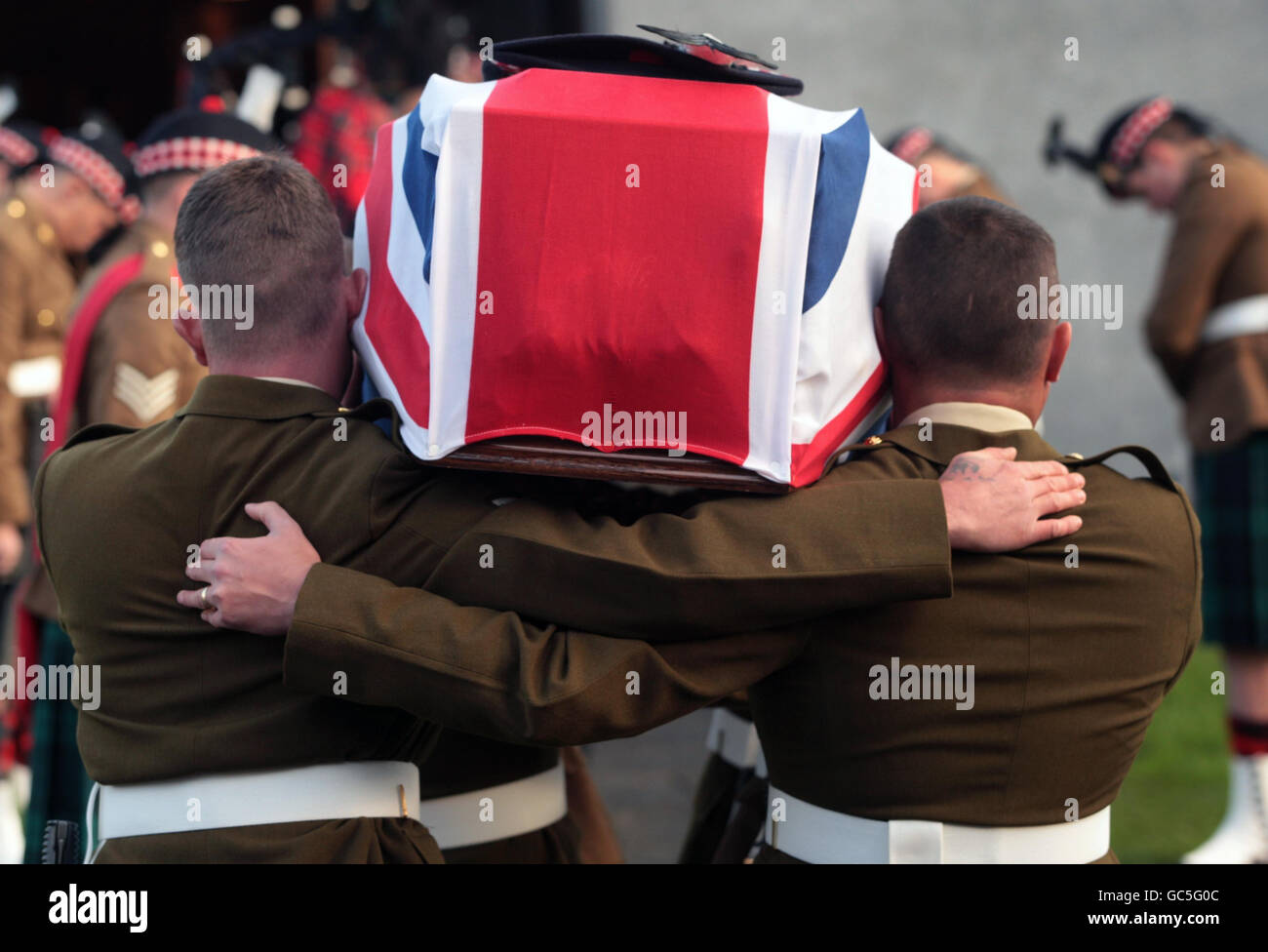 Corporal Thomas Mason funeral Stock Photo - Alamy