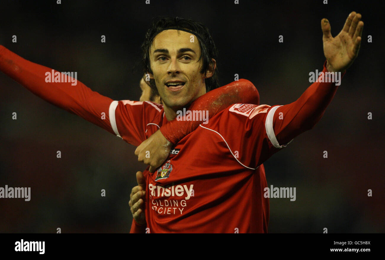 Barnsleys daniel bogdanovic celebrates scoring goal coca cola ...