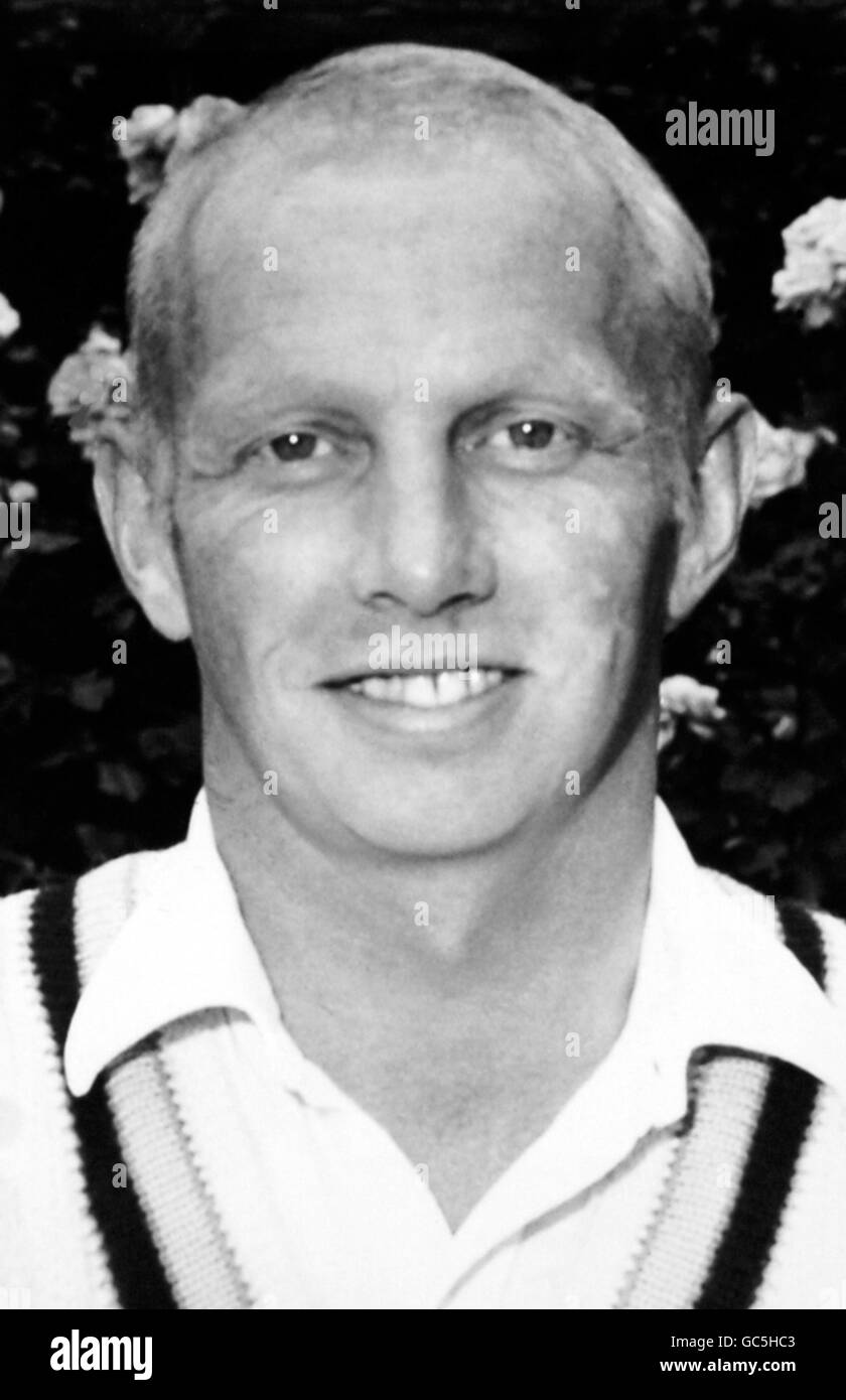 Cricket - 1970. Thomas John Peter Eyre, Derbyshire Stock Photo - Alamy
