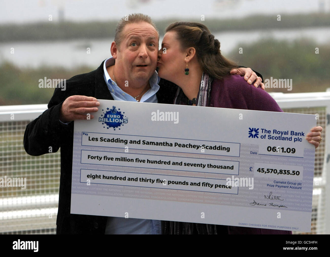 Lottery winner celebrates after scooping hi-res stock photography and ...