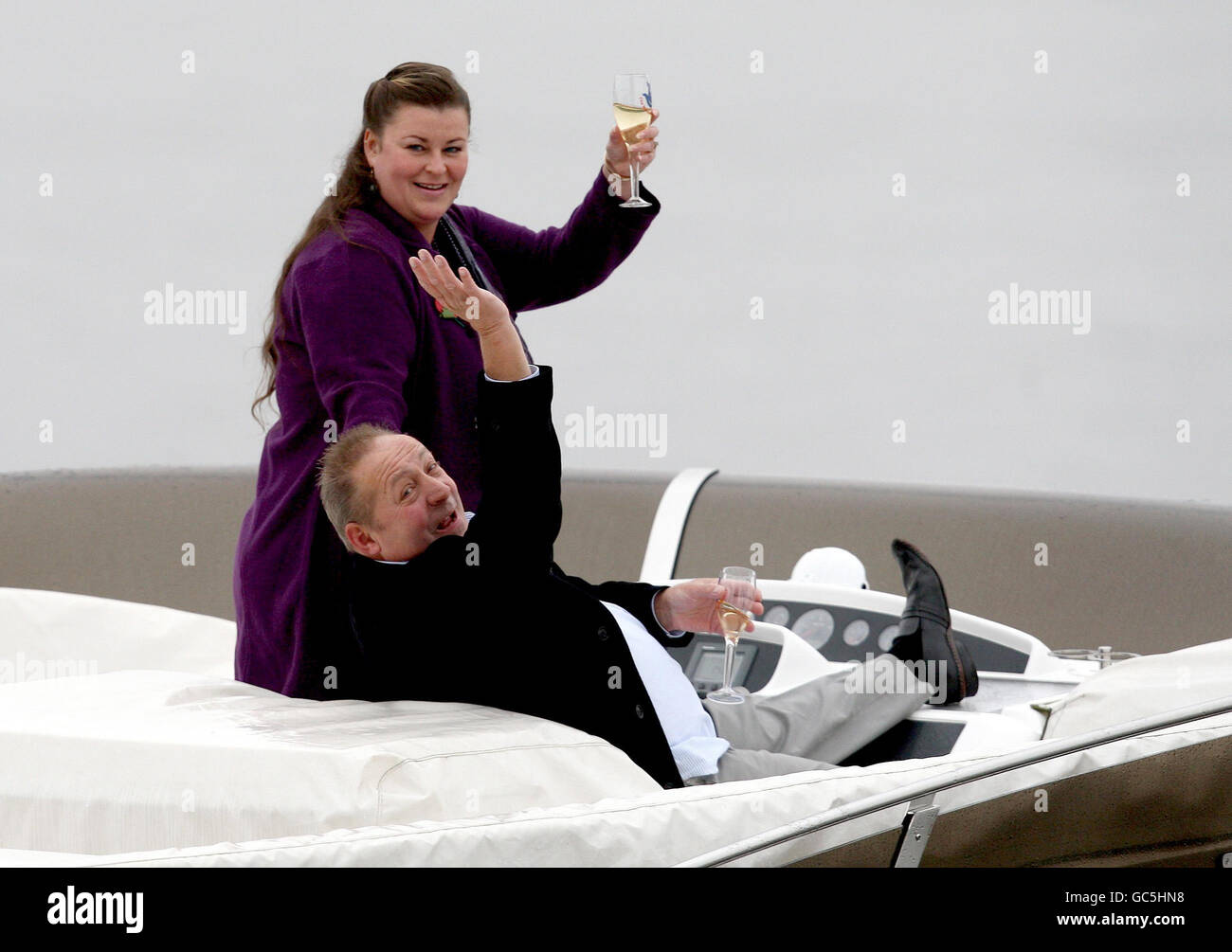 Euro Lottery winners Les Scadding and his wife Samantha get used to the ...