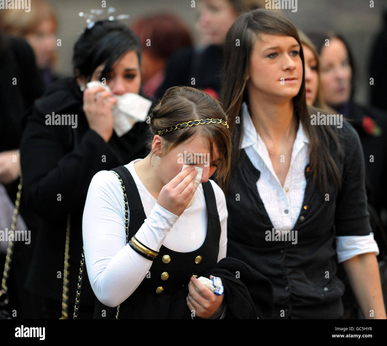 Friends murdered teenager ashleigh hall attend funeral in darlington hi ...