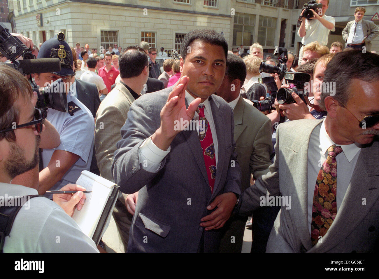 Boxing - Muhammad Ali - St Bartholomew's Hospital, London Stock Photo ...