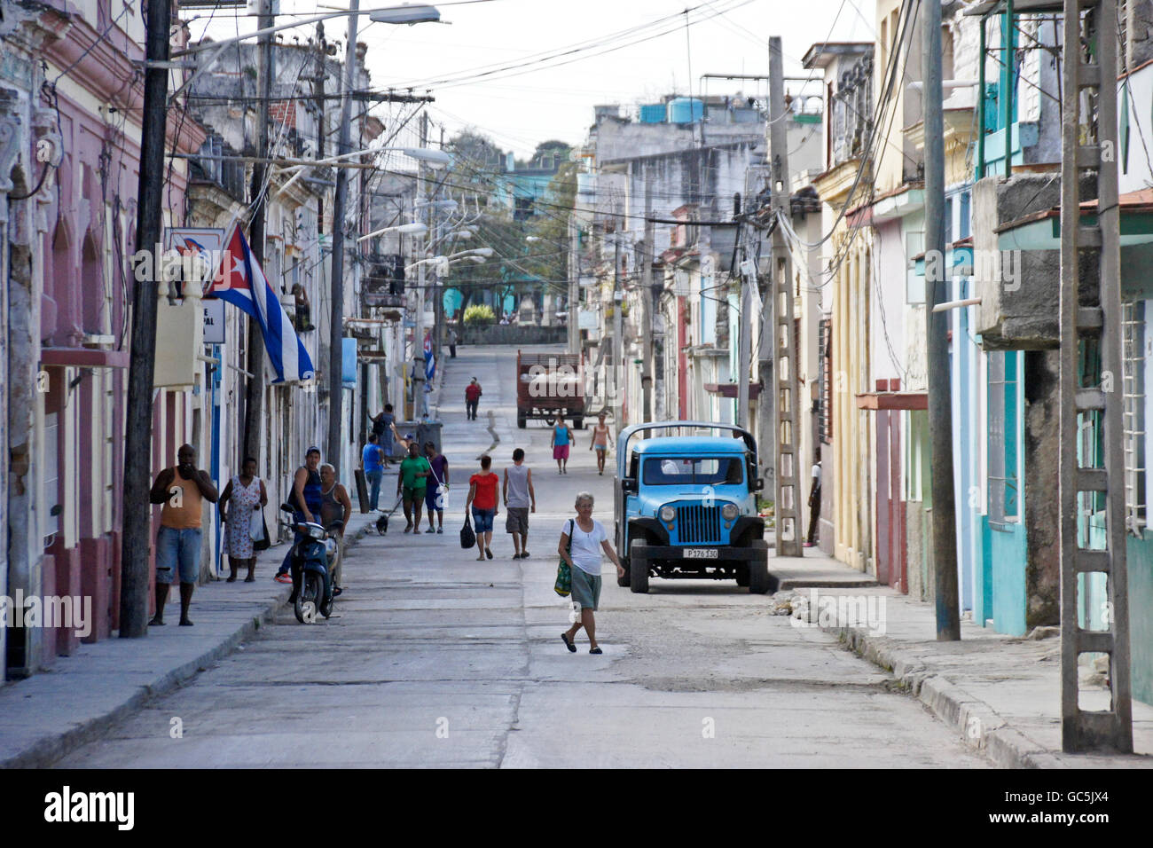 Mix of business and residential, Regla, Cuba Stock Photo - Alamy