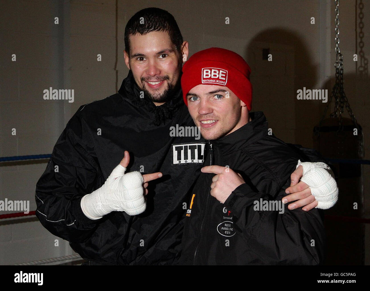 Boxing - Undercard Work Out - Anie's Gym Stock Photo - Alamy