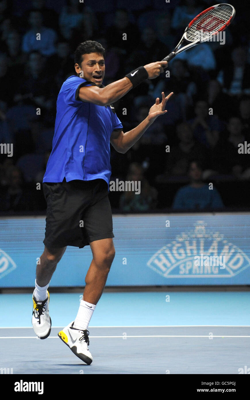 India's Mahesh Bhupathi (pictured) and Mark Knowles of Bahamas play ...