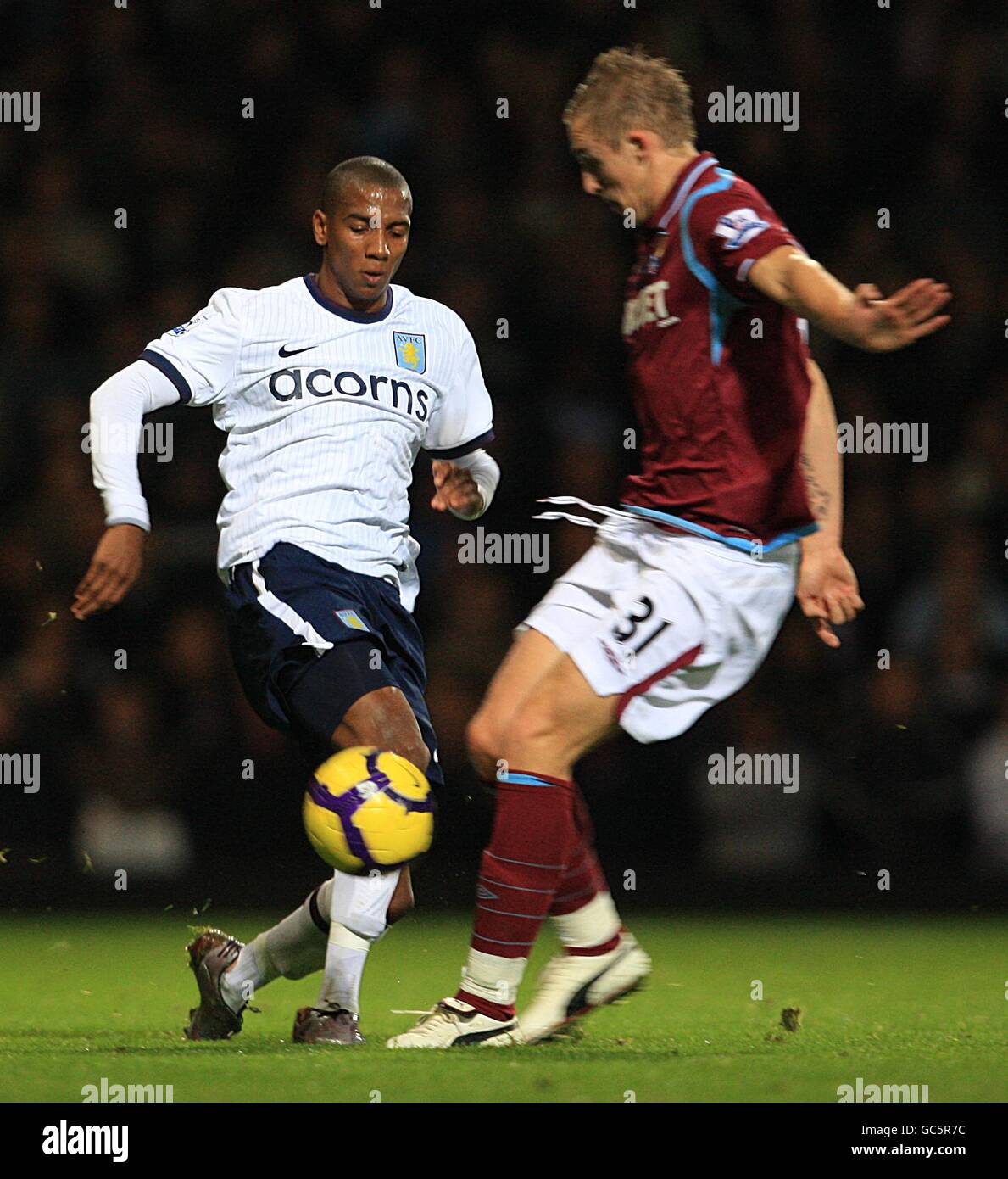 Left right aston villas ashley young hi-res stock photography and ...