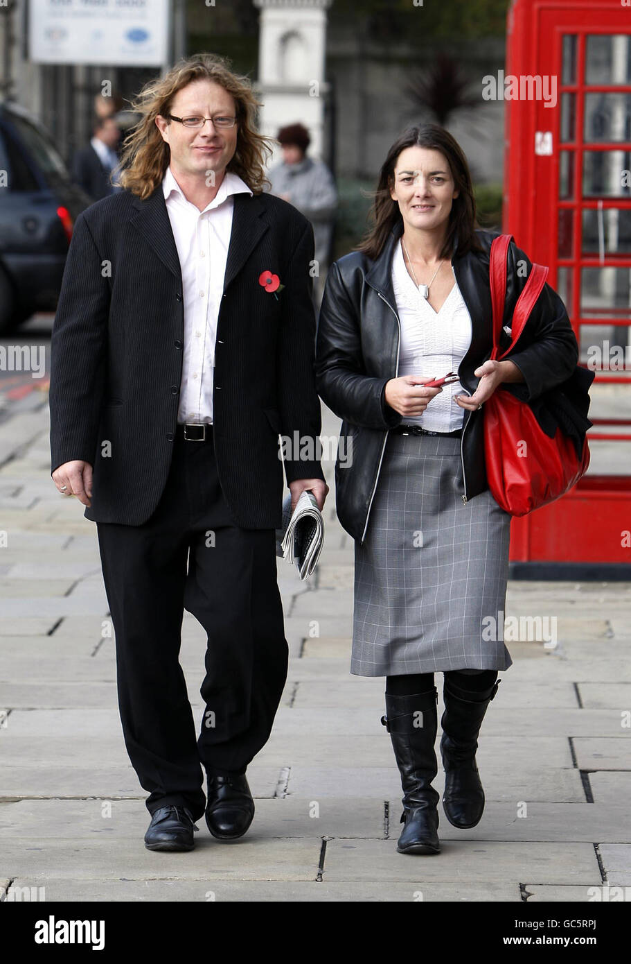 Jenny Paton from Poole in Dorset pictured with her partner Tim Joyce ...