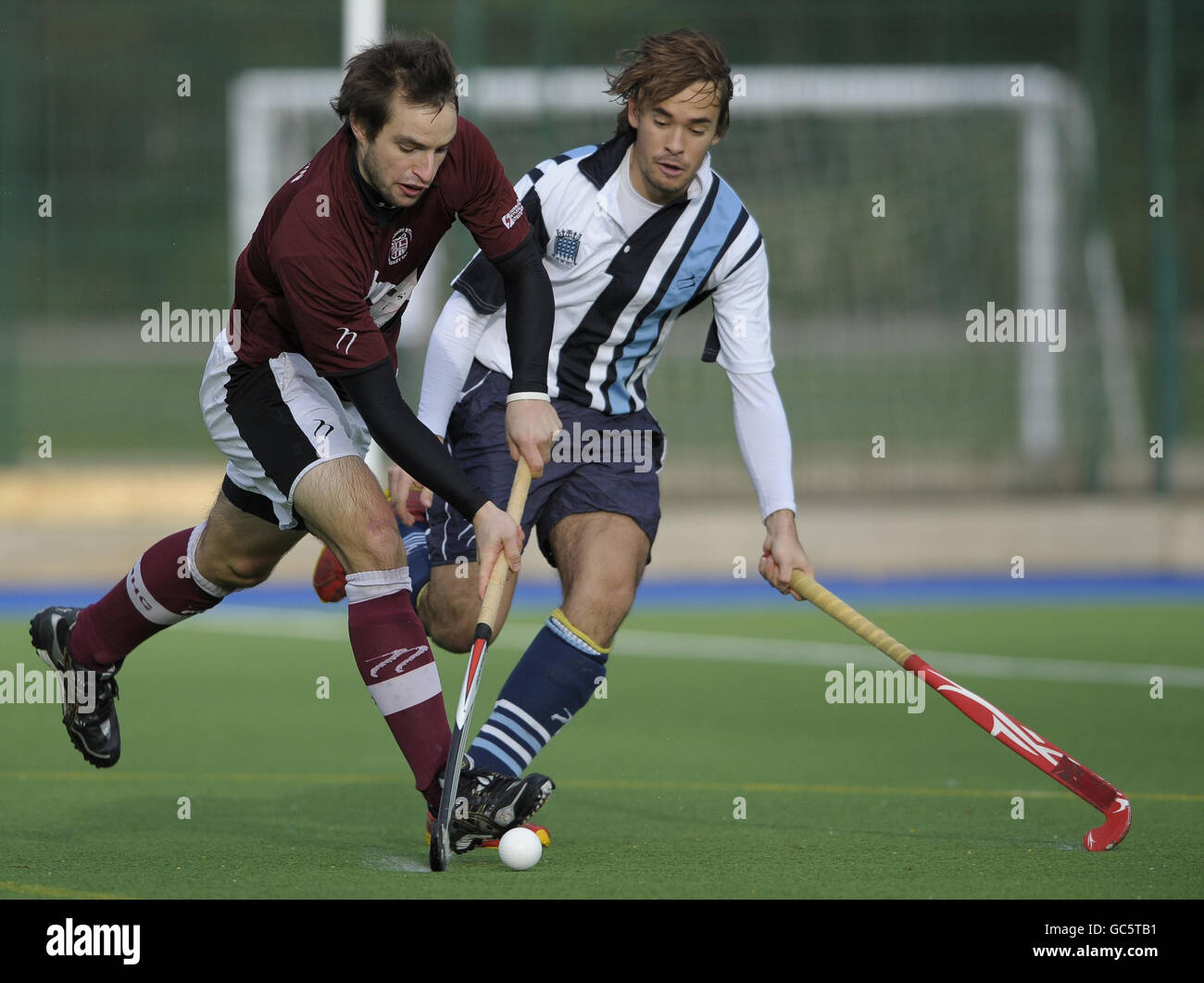 Hampstead's Jamie Gonzalez- Legullo (right) challenges Loughborough ...