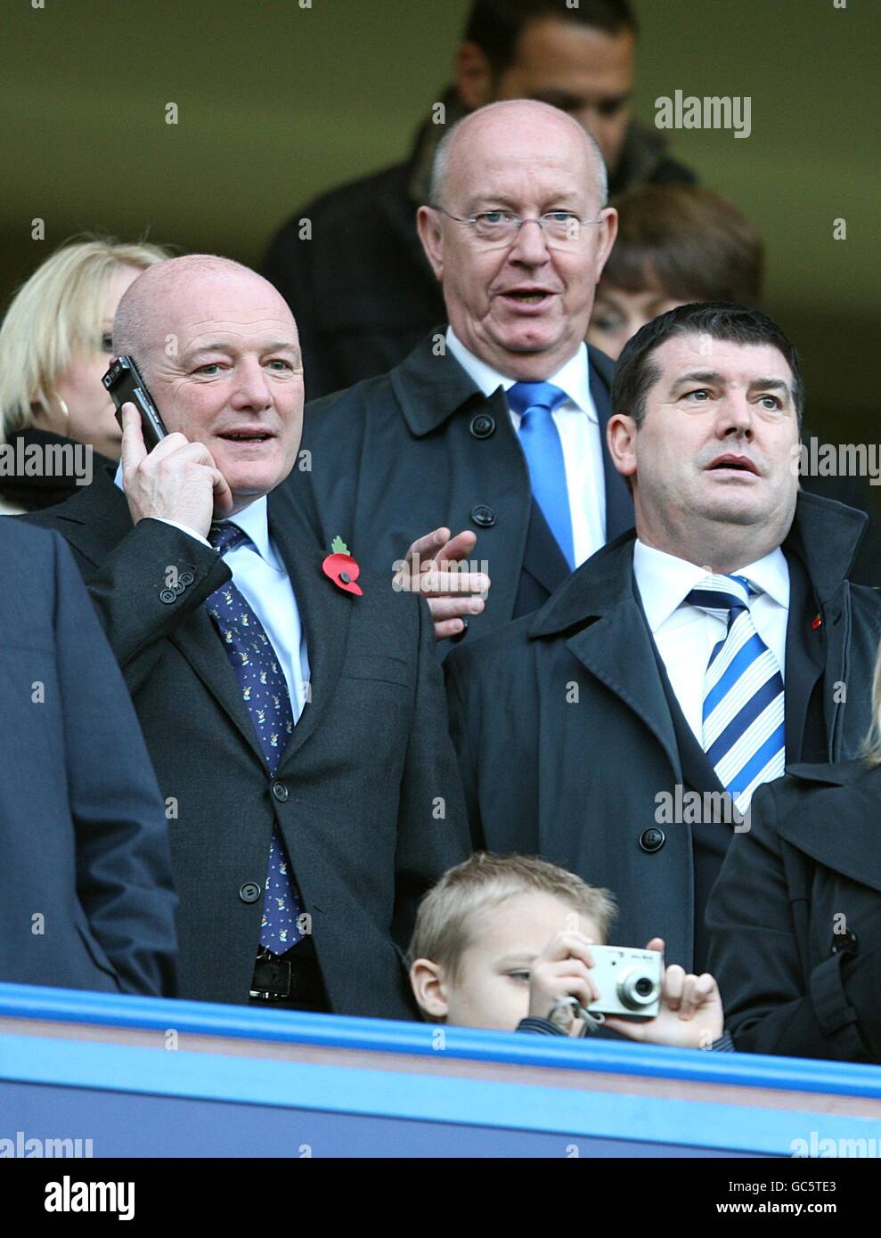 Chelsea chief executive peter kenyon right in the stands hi-res stock ...