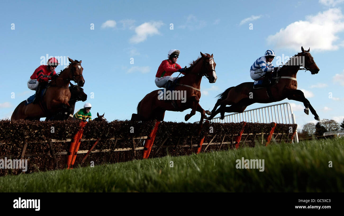 Jockey Felix De Giles on Zarinski (right), Jockey Paddy Merrigan on ...