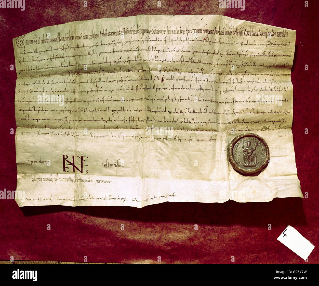 documents, certificates, Middle Ages, Kaiserselekt 195, by Henry II ...