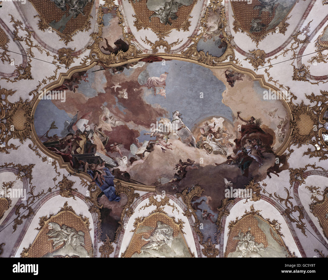 fine arts, Giovanni Battista Tiepolo (1696 - 1770), painting, ceiling ...