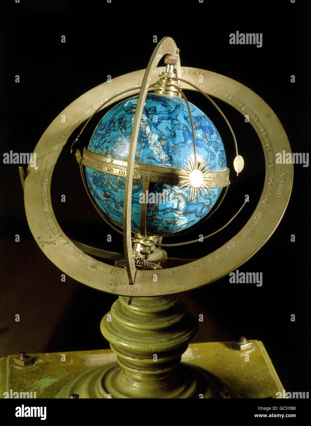 clocks, globe clock, owned by the priest Philipp Matthaeus Hahn, made ...