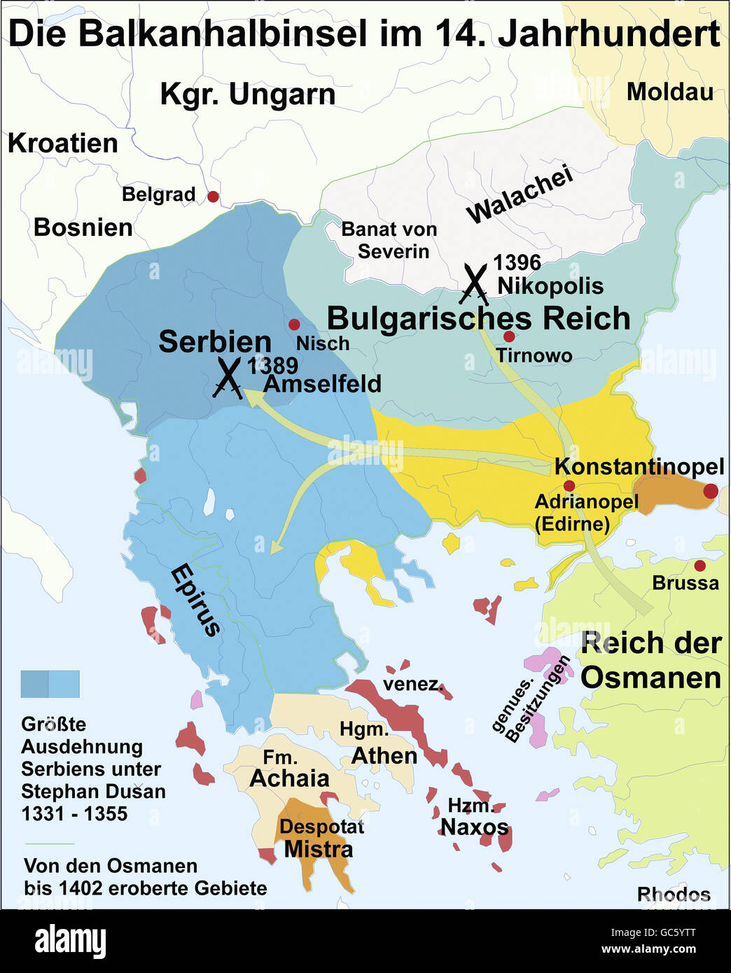 Balkan Mountains World Map