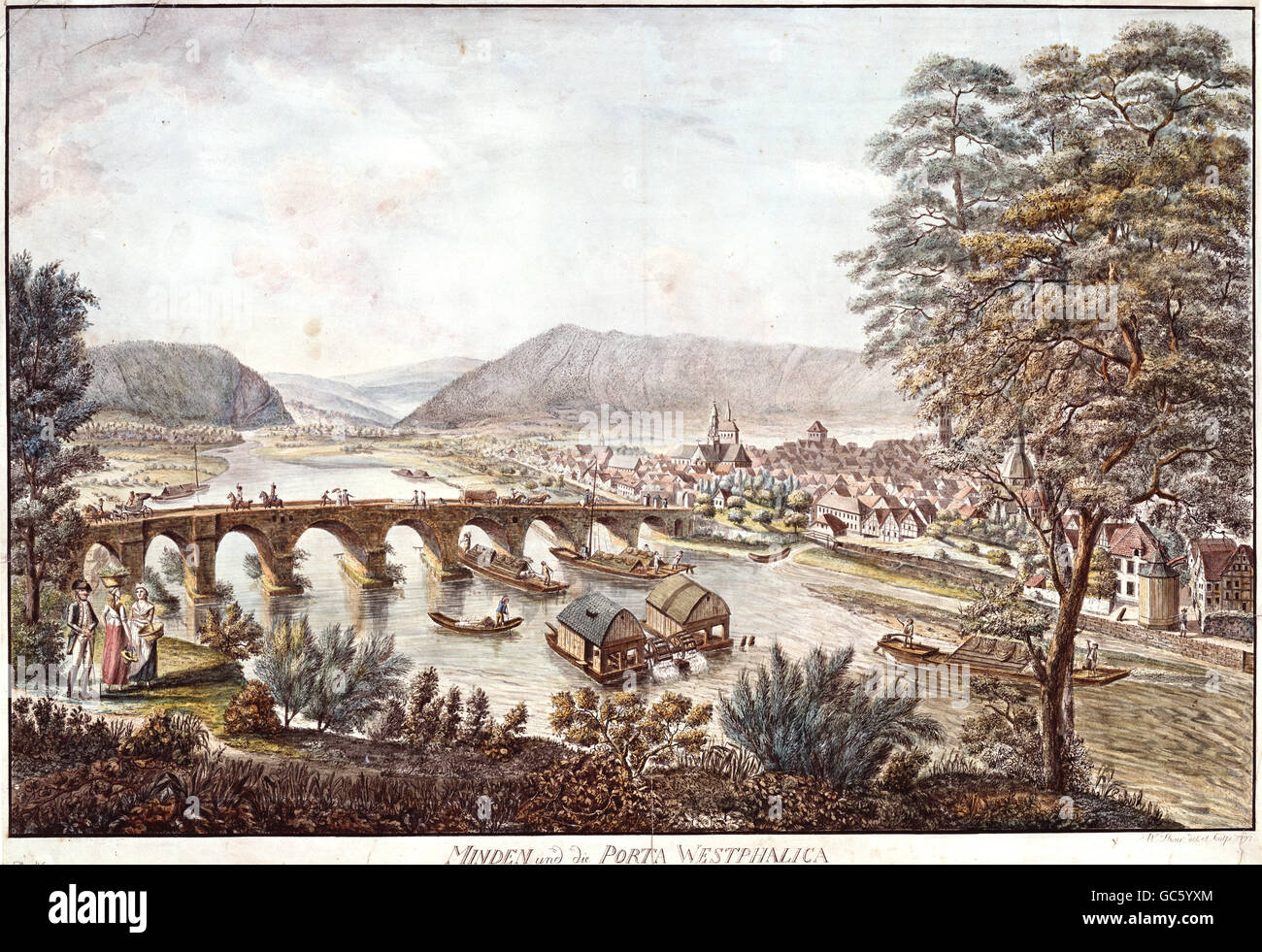 geography/travel, Germany, Minden, city views / cityscapes, view of the ...